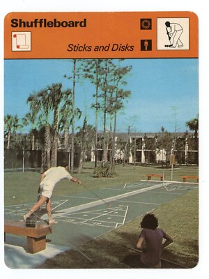 Shuffleboard Sticks and Disks - Sportscasters Card | eBay