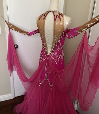 Fusia ballroom dance competition dress size M | eBay