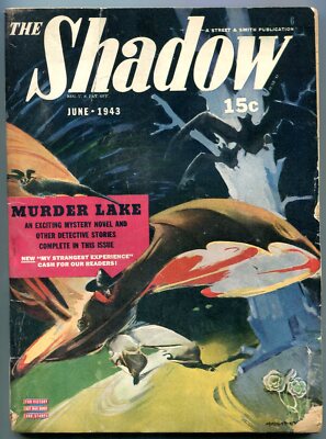 PULP: The Shadow Pulp June 1943- Murder Lake- Cool cover | eBay
