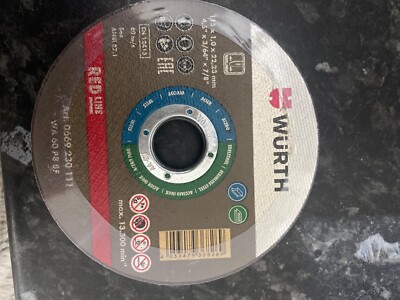 wurth cutting discs 115mm 1mm metal x 10 | eBay UK