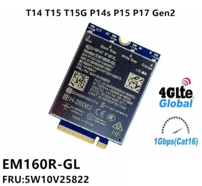 New For Lenovo ThinkPad P15 P17 T15 Gen2 4G WWAN module EM160R-GL ...