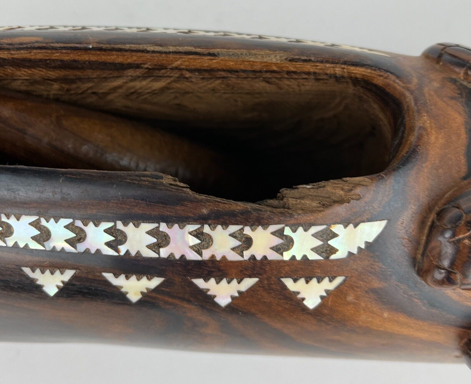 VTG Fiji Bula Wooden Carved Lali Drum 2 Sticks Mallets Turtle Carved ...
