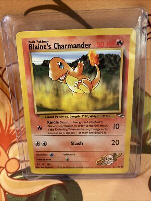 Pokémon TCG Blaine's Charmander Gym Heroes 61/132 Regular Unlimited ...