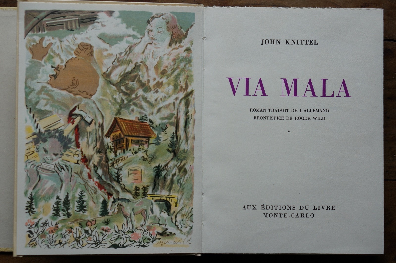 John KNITTEL - VIA MALA - Edition du livre - Monaco, 1947 | eBay