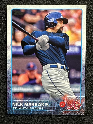 NICK MARKAKIS #557 2015 Topps Baseball QTY Atlanta Braves | eBay