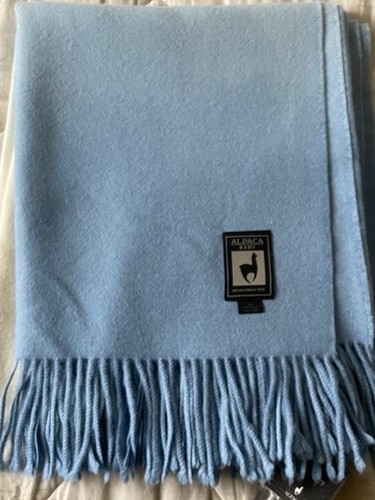 Incalpaca Peru 100% Baby Alpaca Hand-dyed Ombre Throw Blanket 50"x70 ...