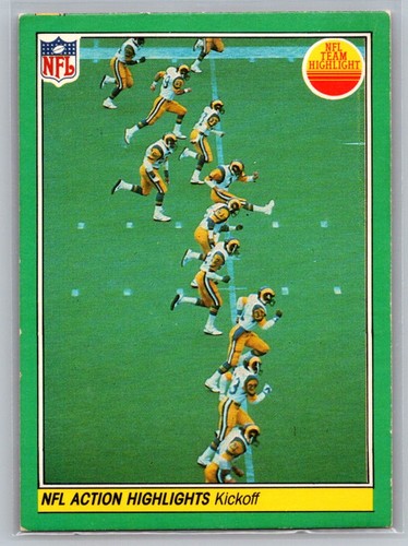 OLD SCHOOL Kickoff, NFL Action 1984 Topps Los Angeles Rams #81 | eBay