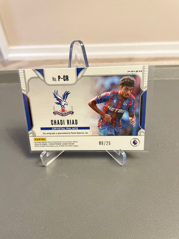 2024-25 Panini Prizm Chadi Riad !!! Crystal Palace Auto / 25 | eBay UK