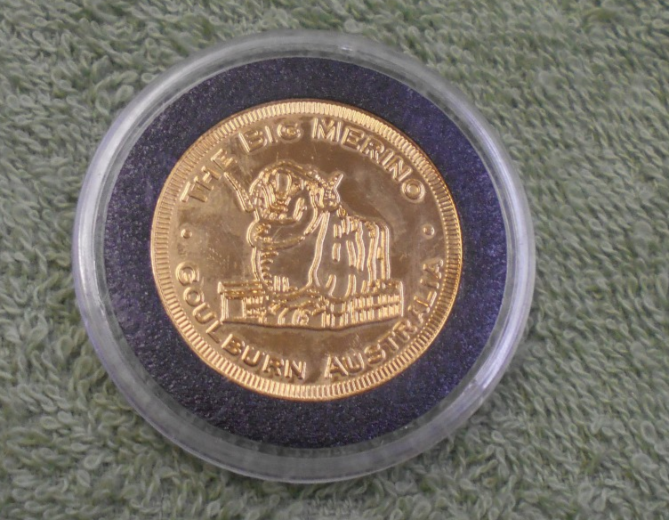#D295. THE BIG MERINO RAM SOUVENIR TOKEN - GOULBURN NSW | eBay Australia