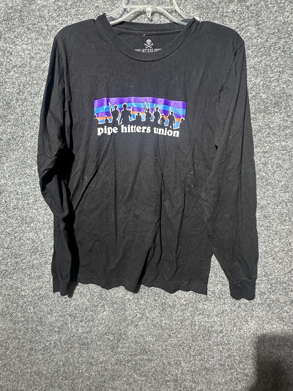 Pipe Hitters Union Black T Shirt Fitz Roy Horizon Tactical Graphic Men ...