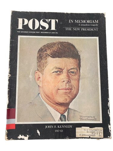 Vintage The Saturday Evening Post Magazine In Memorial J.F Kennedy- Dec ...