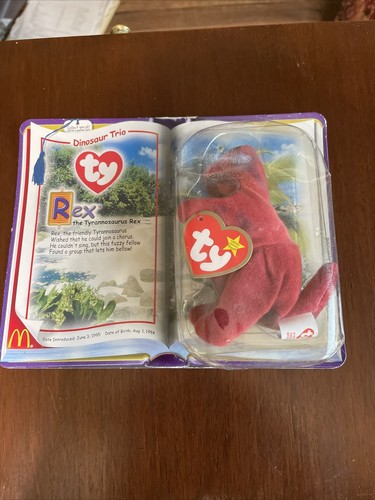 Ty Beanie Baby Rex the Tyrannosaurus 2000 McDonalds Trio | eBay