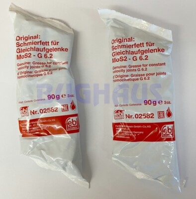 VW Beetle Bus Ghia Thing CV Joint Grease - OEM Febi - 2 Packets - FREE ...