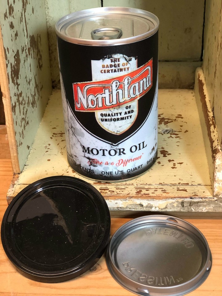 Vintage, Replica, motor oil, cans Rusty, Motoring, Tin Can, Man Cave ...