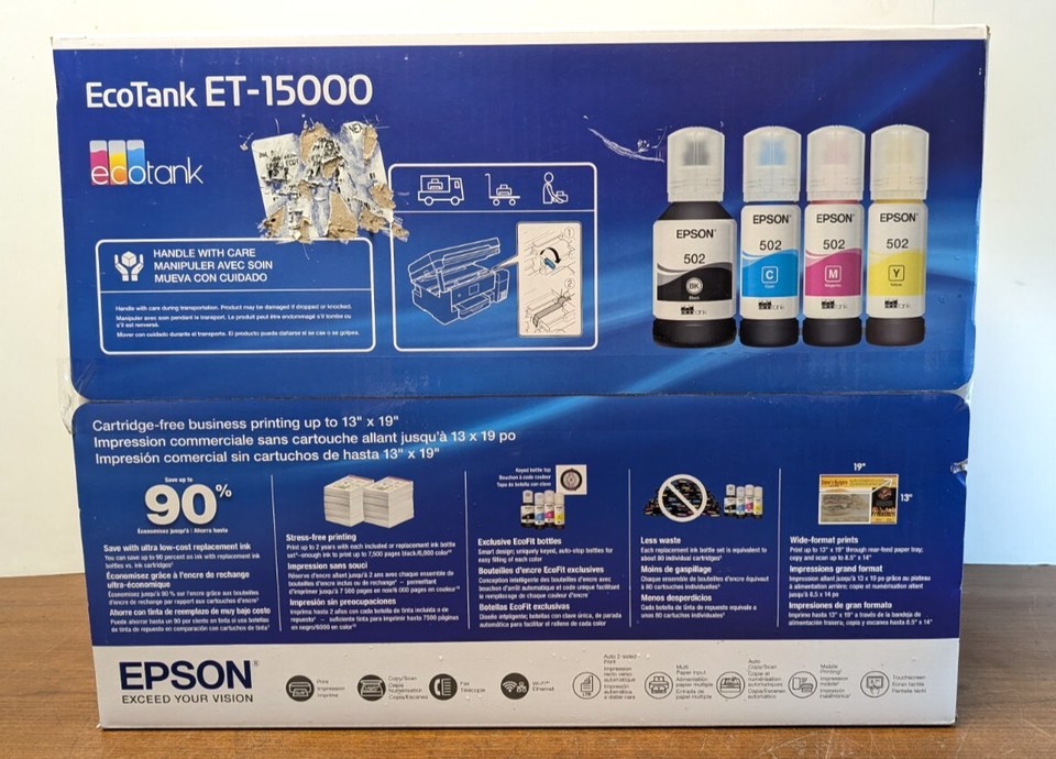 Epson EcoTank ET-15000 Printer - NEW IN SEALED BOX! | eBay