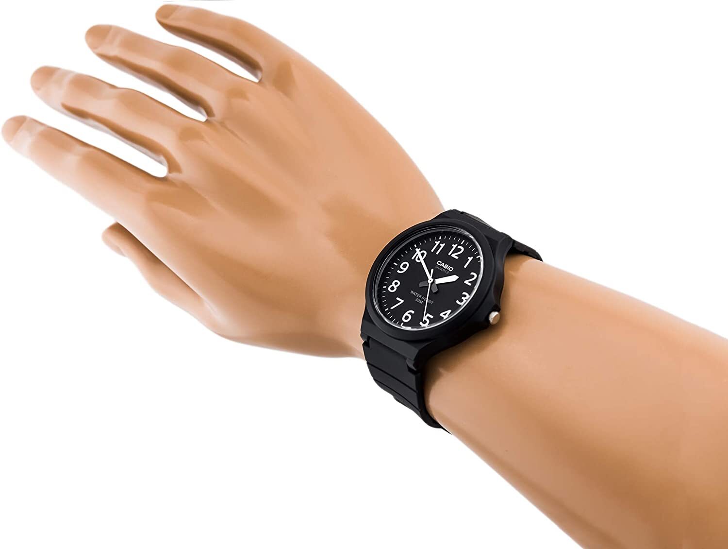 CASIO MW240 MENS ANALOGUE WATCH W/ RESIN STRAP | WATER RESISTANT BLACK ...