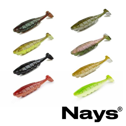 Nays PRDTR 3.5 "8,5cm" 5.0 "12,5cm" Gummifische Hecht Köder Fisch ...