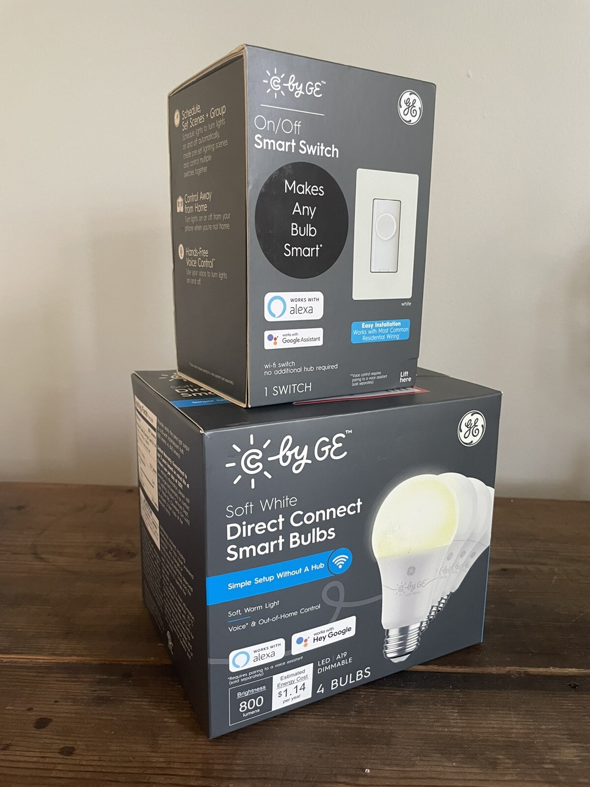 New C by GE On Off Light Bulb Smart Switch Google Voice Control Plus ...