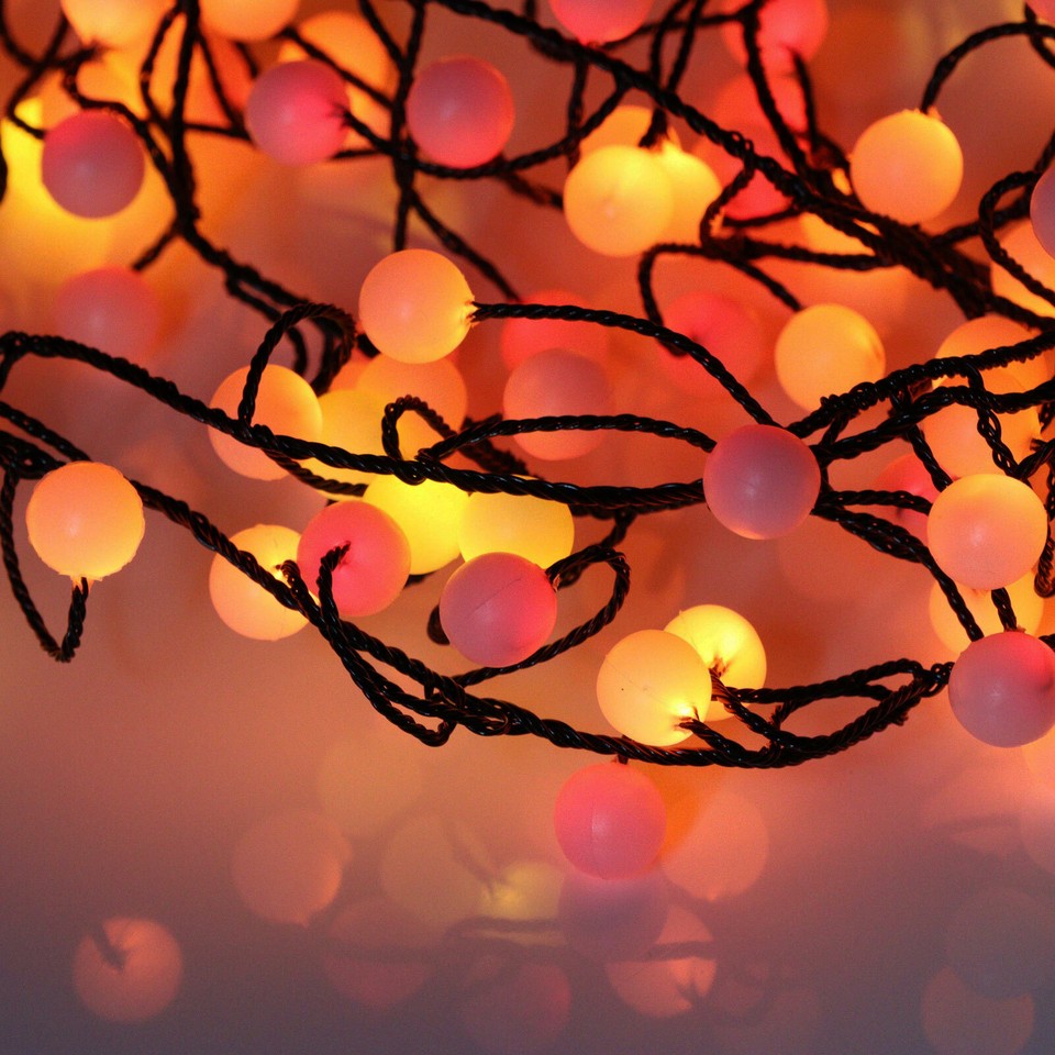 Qbis Fireplace Sunset LED Display Fairy Lights-Red, Orange, Yellow ...