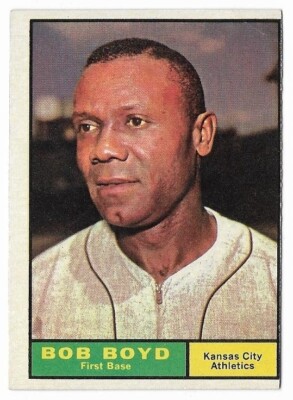 BOB BOYD 1961 Topps #199 Kansas City Athletics SALE GOES TO GOOD CAUSE ...