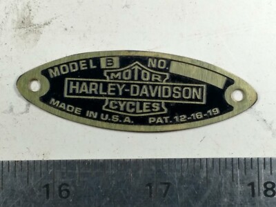 harley davidson generator tag- B 12-16- 19 | eBay