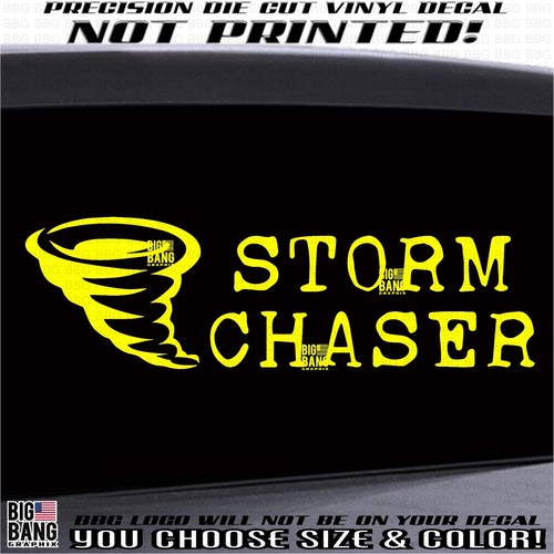 STORM CHASER Vehicle Vinyl Decal Sticker SUV Car Truck BUG OUT Warning ...