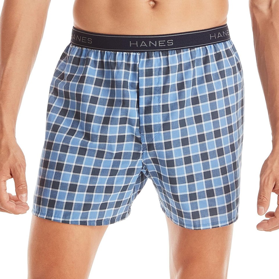 Hanes Men's Cool Comfort Plaid Boxers | eBay