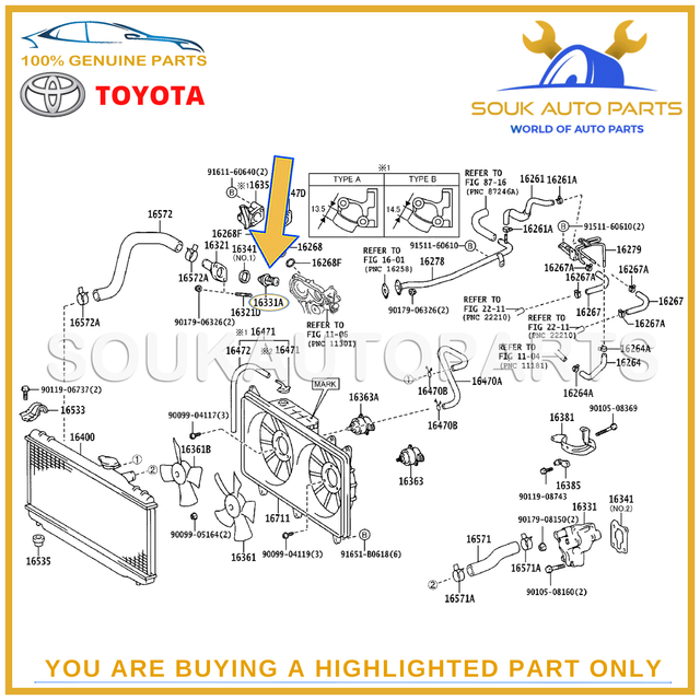 90916-03081 Toyota Thermostat 9091603081 Genuine OEM Part for sale ...
