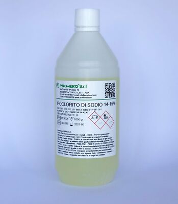 Ipoclorito di sodio 14-15% confezione da 1Kg | eBay