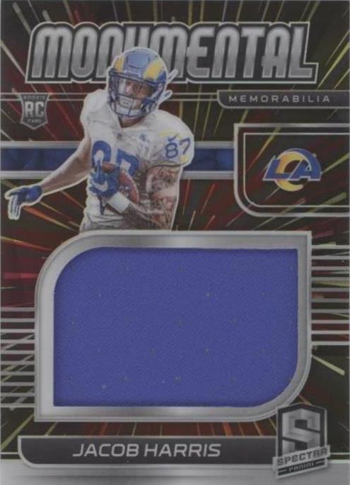 2021 Panini Spectra - Monumental Memorabilia Jacob Harris #MM-JH Hyper ...