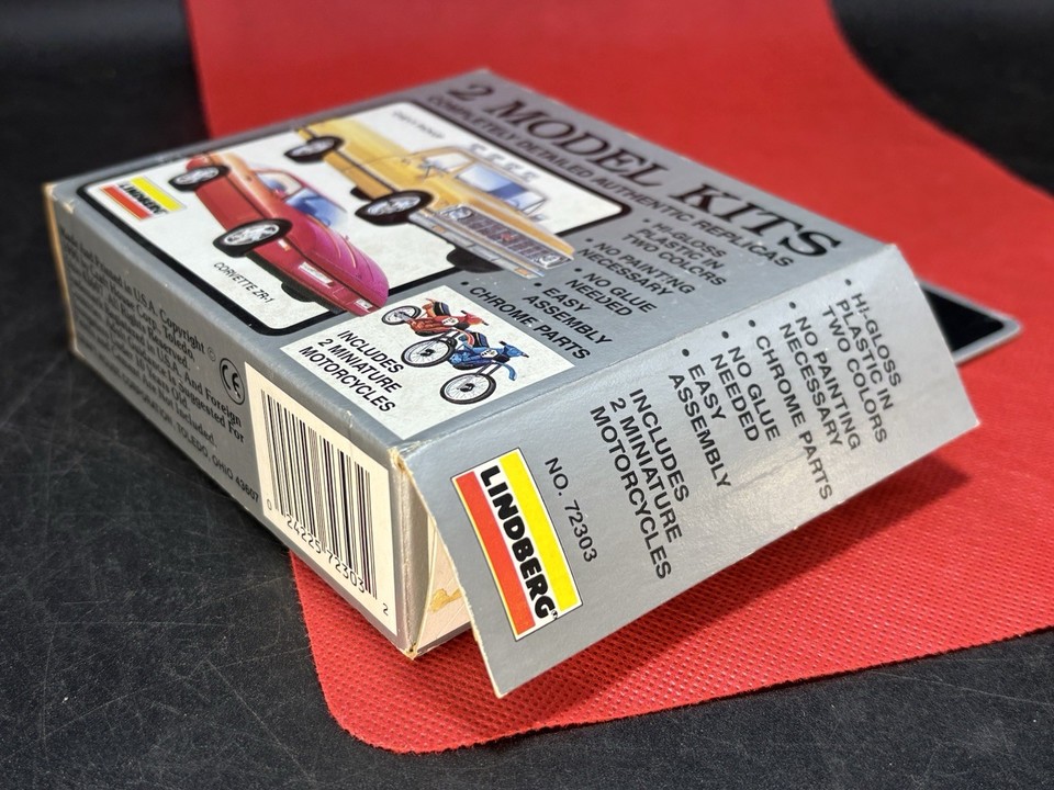 LINDBERG MINI LINDY PLASTIC MODEL double kit P/u truck & Corvette ...
