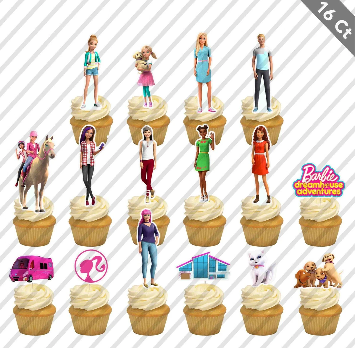 Barbie Themed Cupcakes