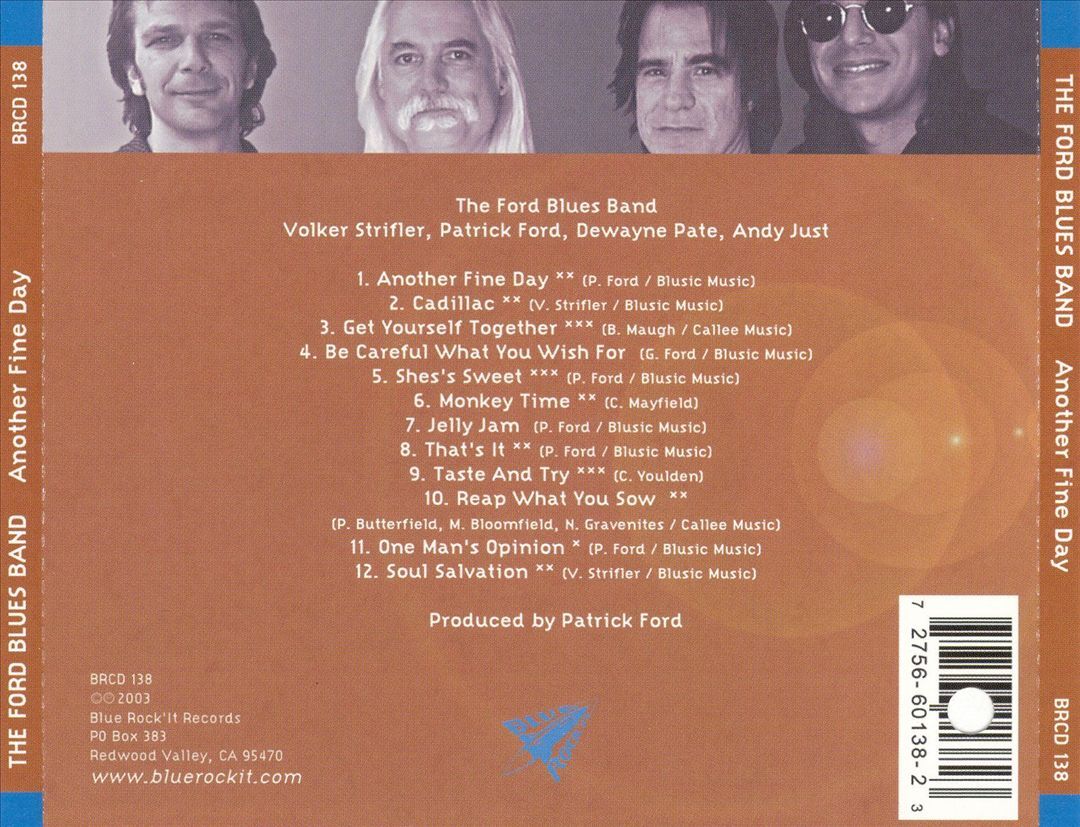 THE FORD BLUES BAND ANOTHER FINE DAY NEW CD 727566013823| eBay
