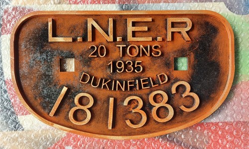 REPLICA FULL SIZE LNER WAGON PLATE 181383 | eBay