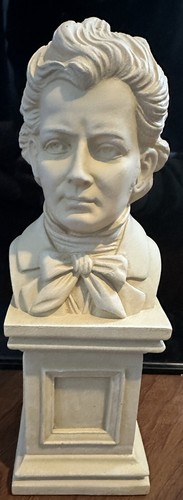 Vintage Composer Mozart Head Bust Elegant Male Figurine Ornament Statue ...