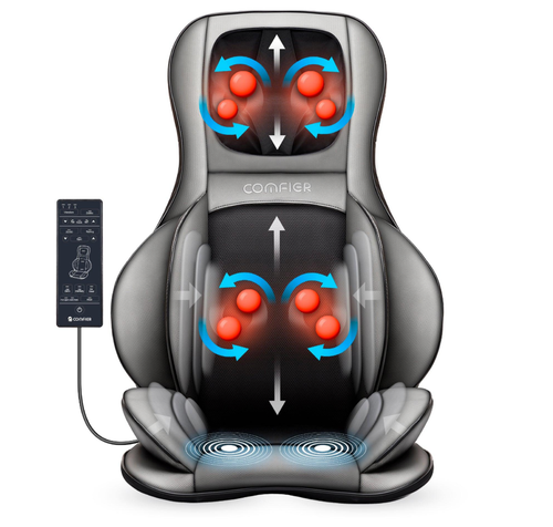 COMFIER Shiatsu Neck Back Massager with Heat 2D ro 3D Kneading Massage ...