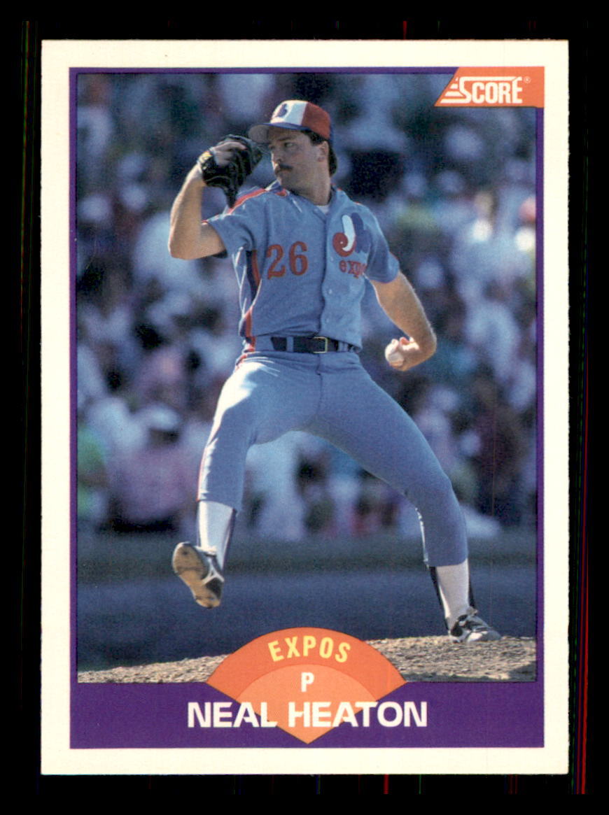 1989 Baseball 1989 Score Neal Heaton Montreal Expos #253 1 | eBay