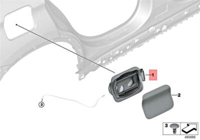 Genuine BMW X1 F48 X1 16d 18d 18dX 20d 20dX SAV Cover Pot 51177458867 ...