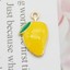 18pcs 22x14mm Alloy Enamel Yellow Mango Fruit Pendant Charms Jewelry ...