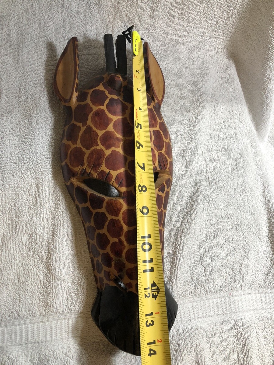 Giraffe Mask In Leather Cheap Giraffe Wearing Sunglasses, Leather