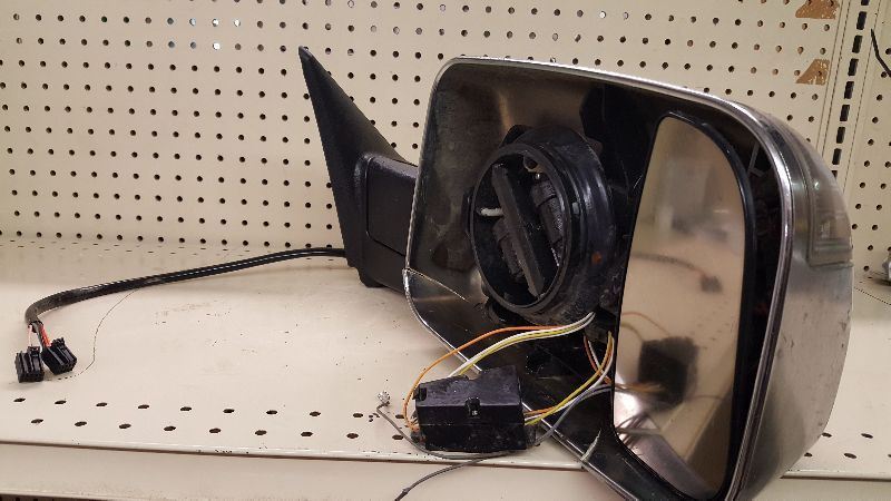 10-12 DODGE RAM OEM PARTS ONLY BROKEN RH SIDE MIRROR 68060202AF 164394 ...