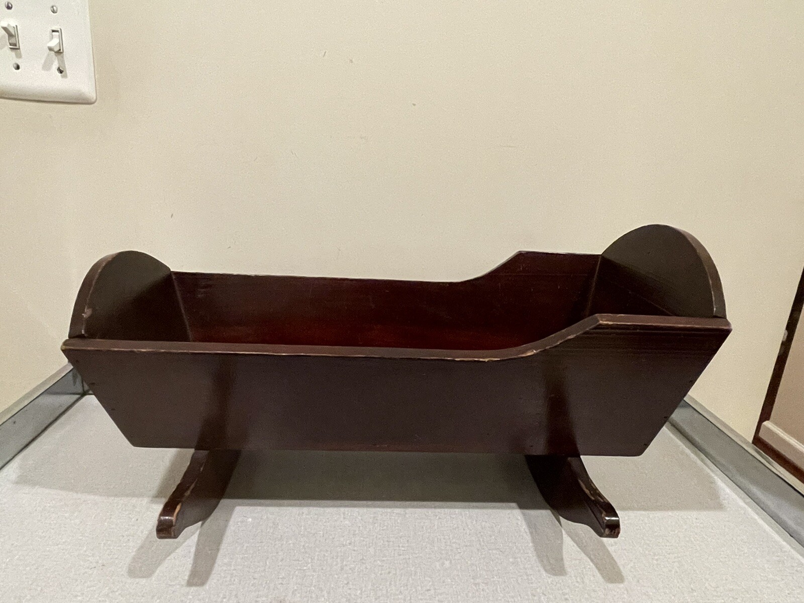 Handmade VNT Large ROCKING DOLL CRADLE Hardwood Very Well Made | eBay