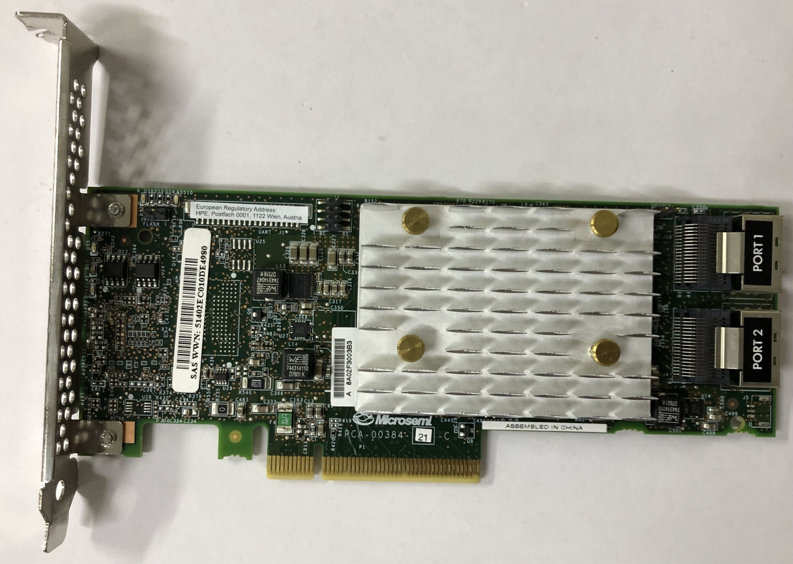 HPE SMART ARRAY E208I-P SR GEN10 12G SAS Raid Controller 836266-001 ...