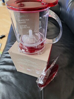 TEAVANA PERFEC TEA MAKER 16 Oz Oval Tea Infuser RED NEW | eBay