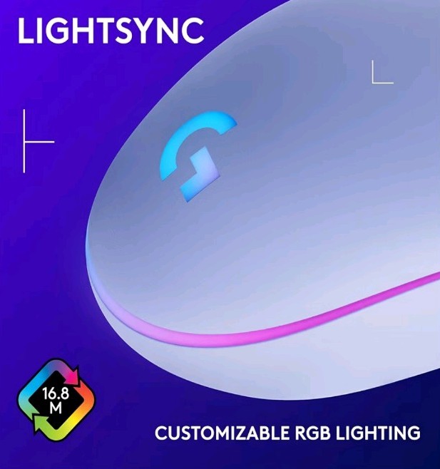Logitech G Wired RGB Gaming Mouse, Purple | eBay
