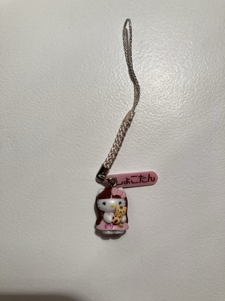 Official Vintage Sanrio Hello Kitty Gyaru Netsuke Gotochi Strap ...