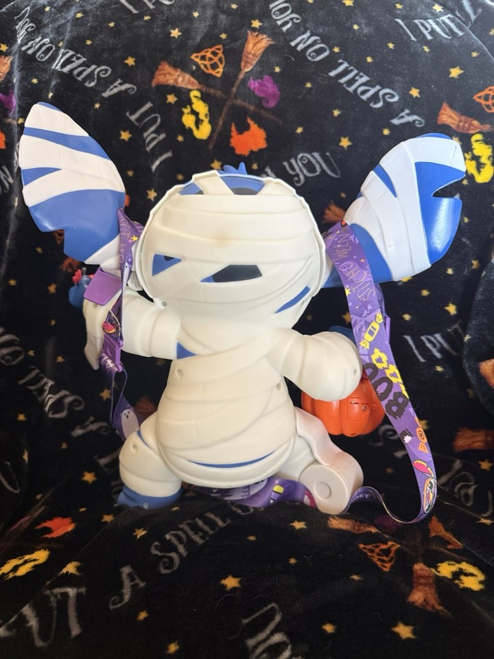 Disney Parks 2025 Happy Halloween Stitch Mummy Popcorn Bucket IN HAND ...