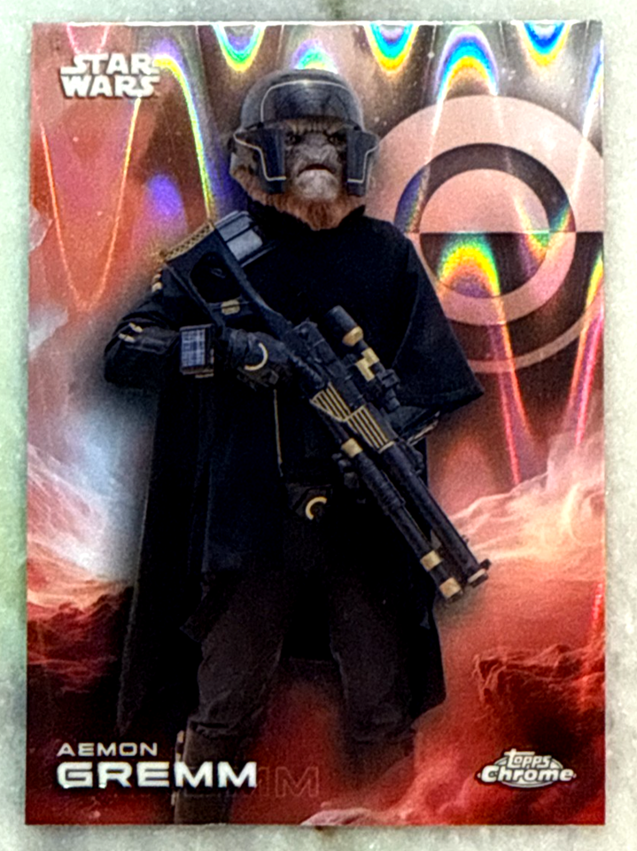 Aemon Gremm 2025 Topps Chrome Star Wars Refractor Card-#103 Solo Star ...