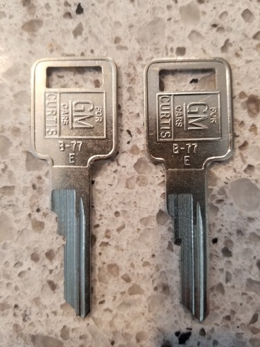 GM BLANK KEYS B-77 E UNCUT CURTIS KEYS | eBay