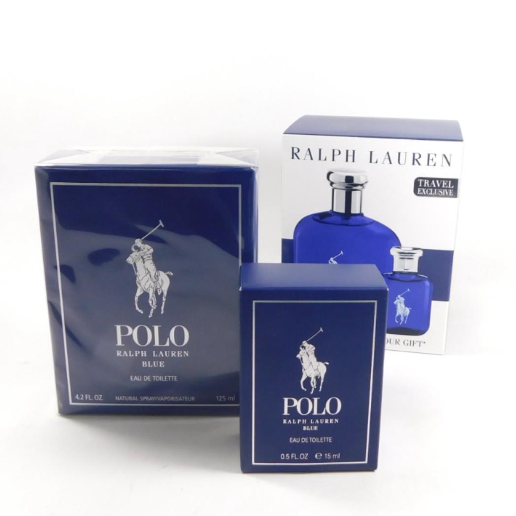 Ralph Lauren Polo Blue Set pcs EDT For Men 125 ml + 15 ml *NEW IN ...